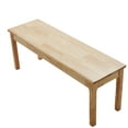 BALANBO Long Wood Bench, 47" Farmhouse Entryway Bench for Living Dining ...