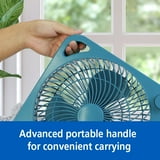 Mainstays 9-inch Box Indoor Personal Fan with 3 Speeds and Compact ...