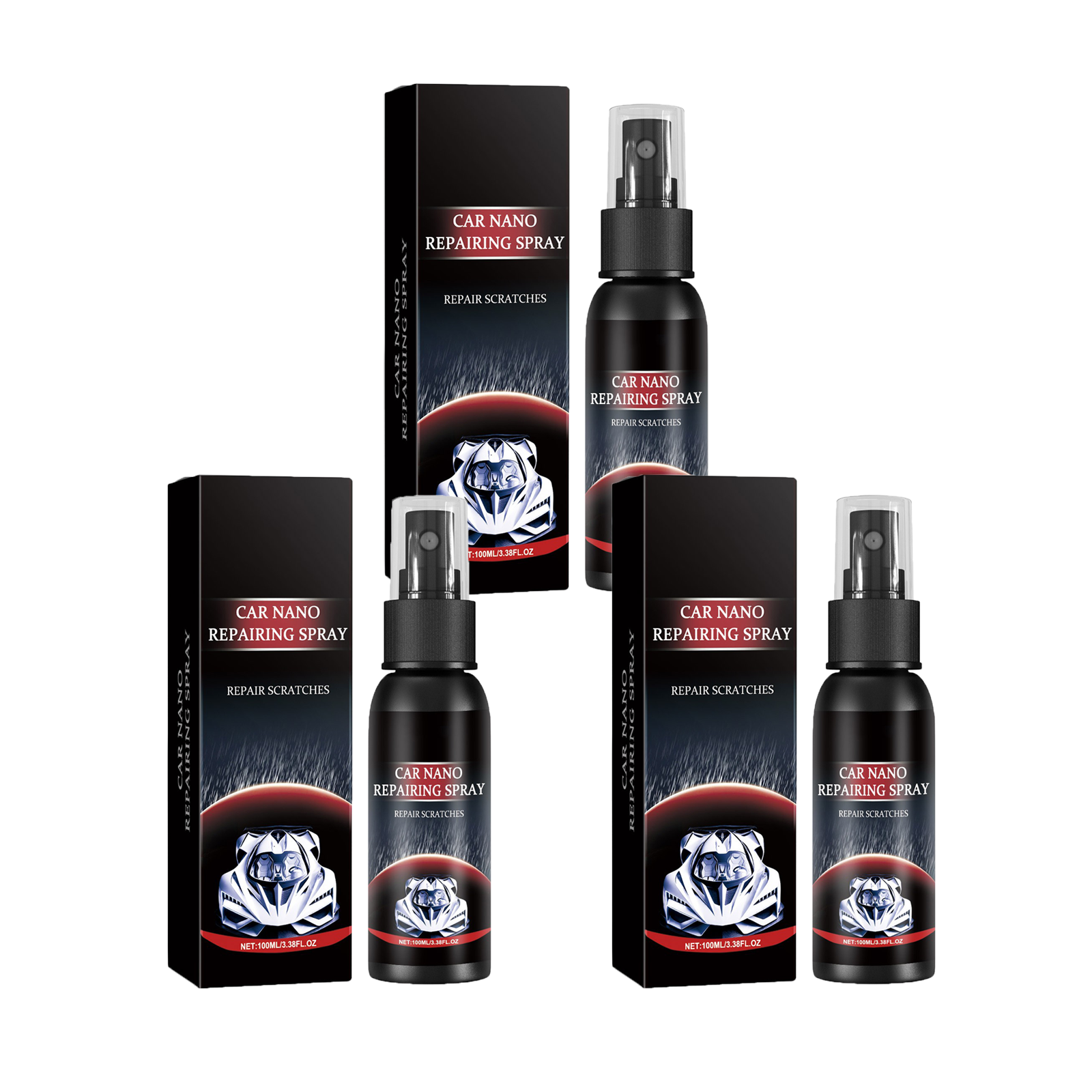 Click here for Bdrzzee 3pcs Nurafix Nano Car Spray  Nurafix Scrat... prices