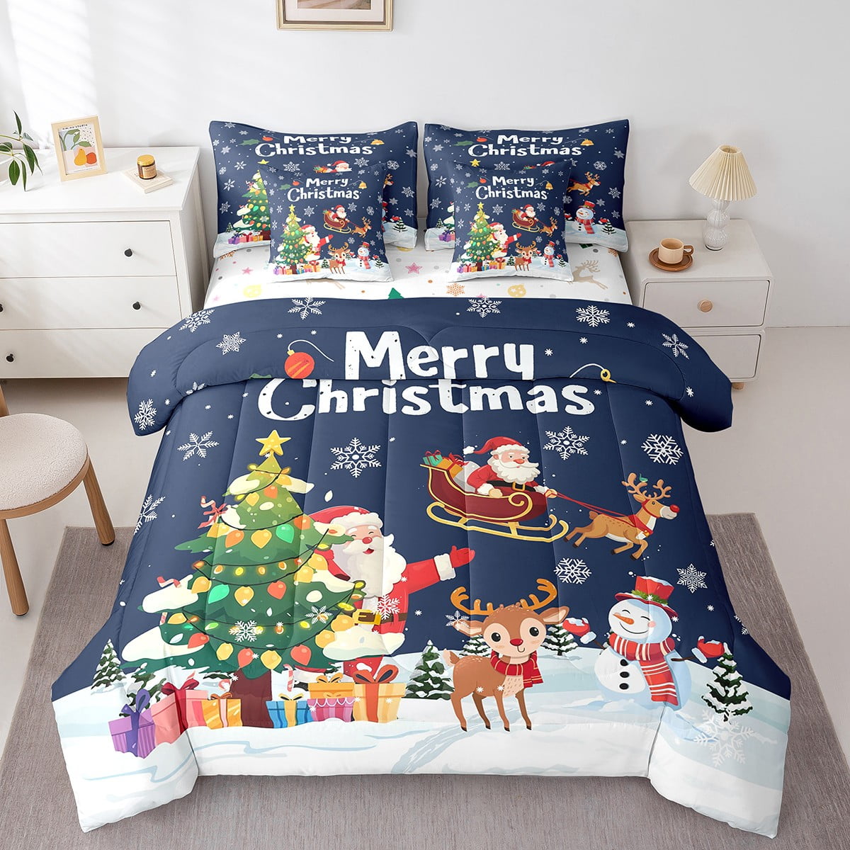 Click here for Yst 7 Pieces Bed In A Bag King Bedding Set With Sh... prices