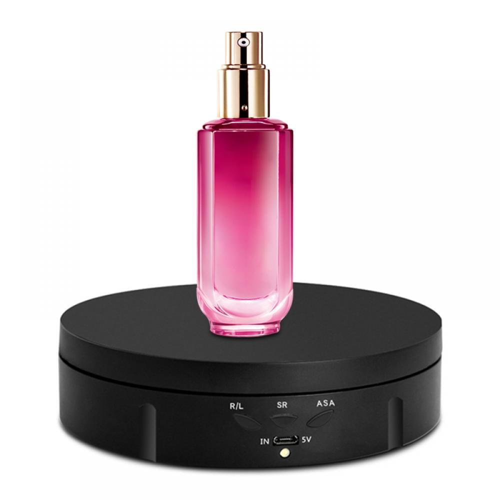 Rotating Display Stand Motorized Mirrored Jewelry Holder Turntable Show ...