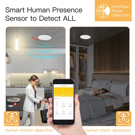 Clairlio Smart Human Body Presence Motion Sensor ZigBee/WIFI Body Exist ...