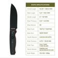 Swiss Tech Kraftig 10.25'' Large Bushcraft Fixed Blade Knife, Taktil D2 ...