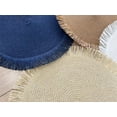 Fennco Styles Handwoven Fringe Boho Placemats 15" Round, Set of 4 ...