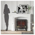 Fireplace Mantel Surround, White Wood Mantels for Electric Fireplace ...