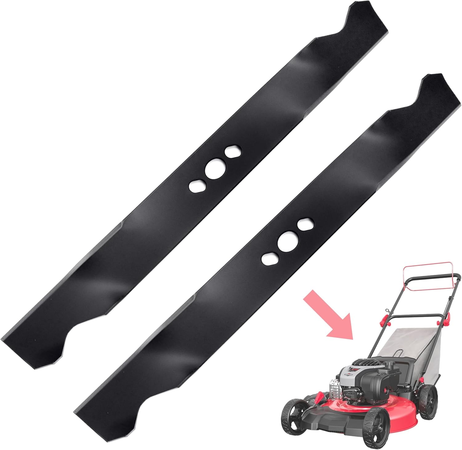 CUITING 2 Pack Lawn Mower Blade 21" ，Compatible with HyperTough Murray ...
