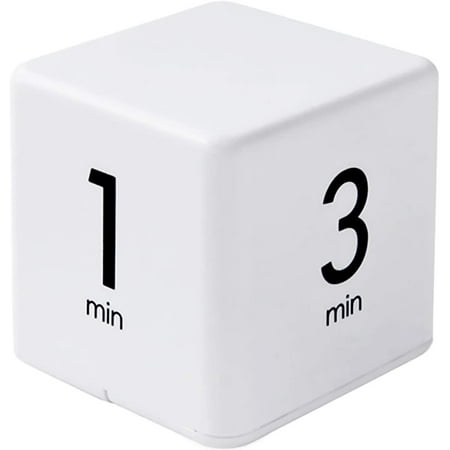 Feilifan Cube Timer, Kitchen Timer Kid Timer Exercise Timer Gravity Sensor flip Timer for Time ...