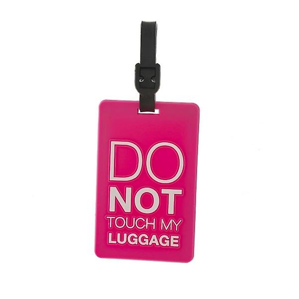 Pink Address Tag Do Not Touch Luggage Tag Address Tag For Suitcase Pink ...