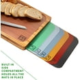 Seville Classics Bamboo Premium Wood Cutting Board Serving Tray W 7