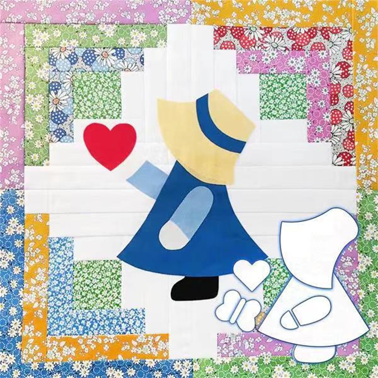 Click here for Lsljs Gorgeous Boy And Girl Quilt Sewing Template... prices