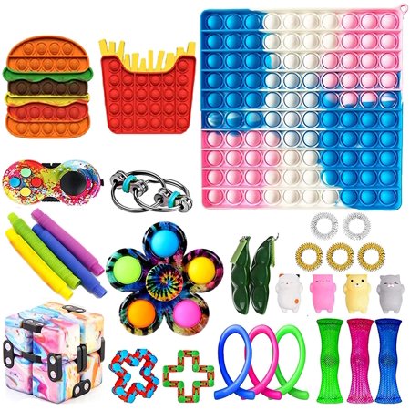 TIK Tok Fidget Packs Anti-Anxiety Tools, Sensory Big Size Pop-On-It ...