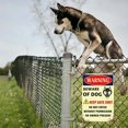 Beware of Dog Signs, 8x12 Inch Tin Metal, Landscape Orientation, Wall ...