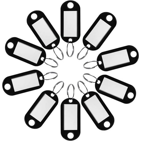 TILIYHELLO 15 Pcs Baggage Key Rings Baggage Key Tag Holder ID Tags ...