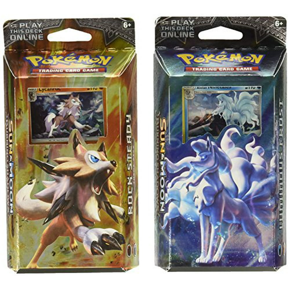 Pokemon Both TCG Sun & Moon Burning Shadows Theme Decks - Ninetales & Lycanroc - Walmart.com ...