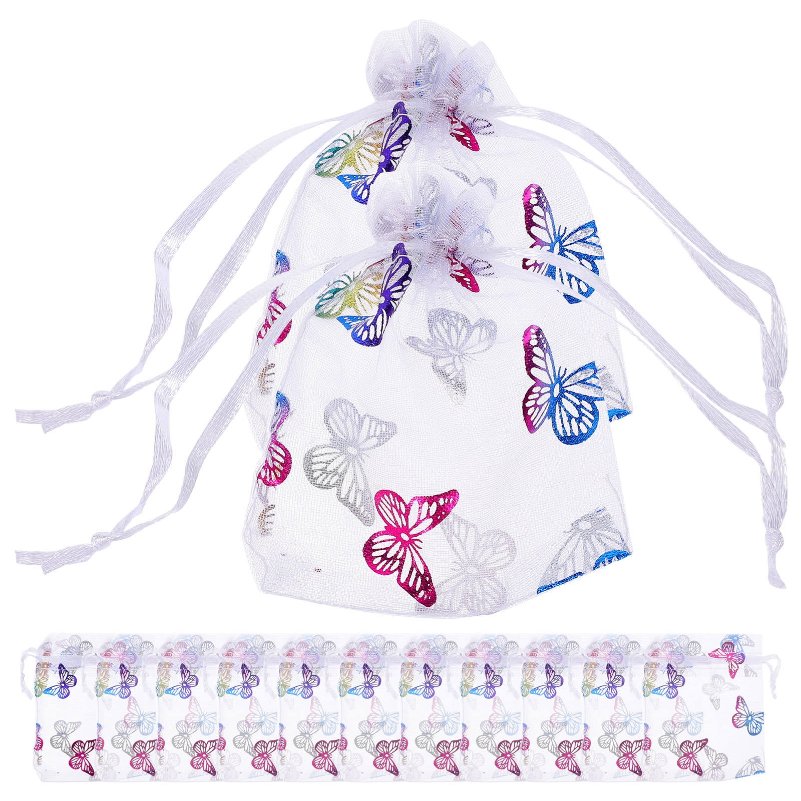 Click here for Sewacc 50pcs Butterfly Organza Mesh Bags Small Jew... prices