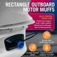 Better Boat Boat Motor Muffs, Round, 3.7 inch Diameter, Universal Fit ...