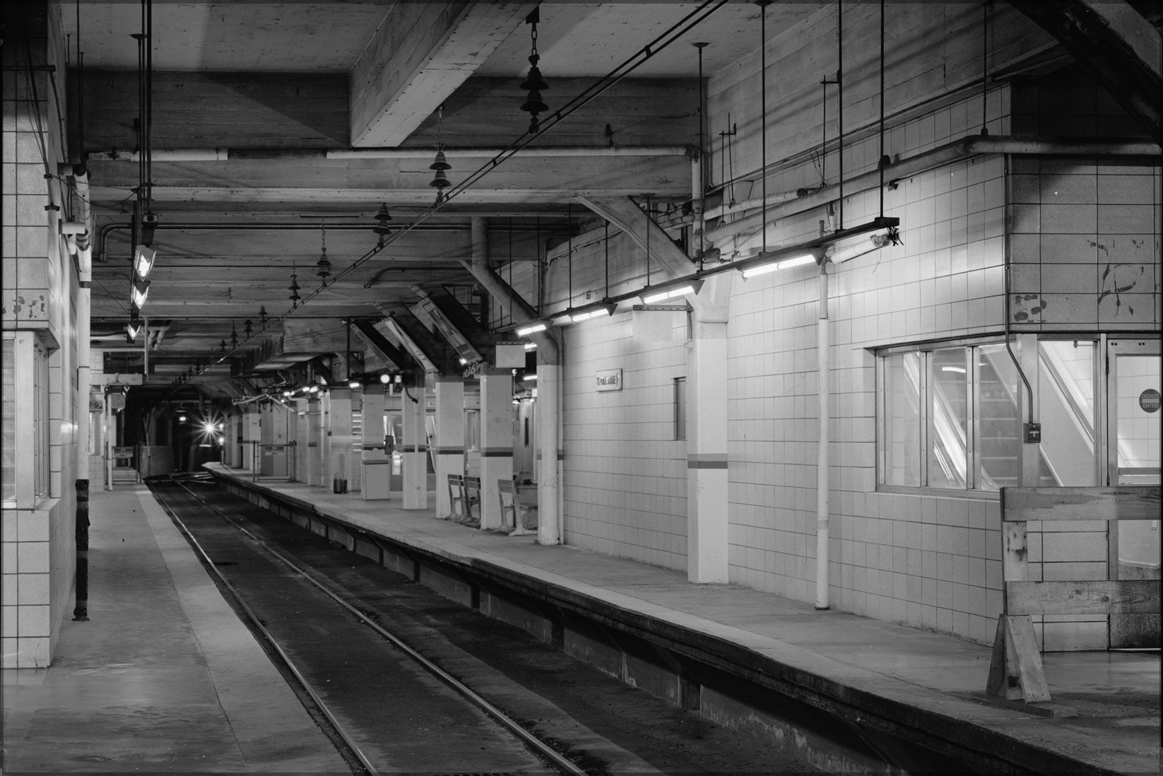 24"x36" Gallery Poster, RTA Red Line Rapid Transit station in Cleveland ...