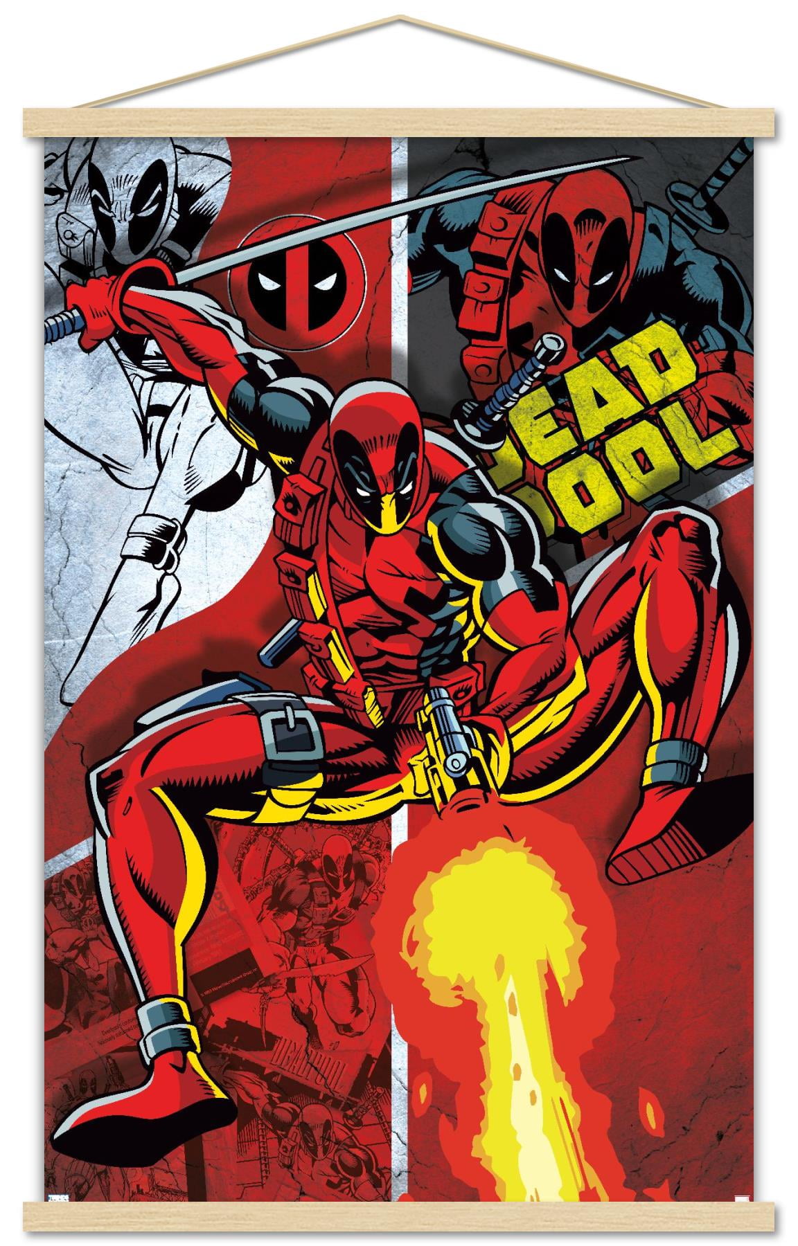 Marvel Comics - Deadpool - Collage Wall Poster with Magnetic Frame, 22. ...