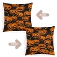 20"x20" Pillow Protector Pumpkin Funny Ghost Spooky Spider Webs Skull ...