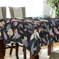 Colorful Floral Pattern Fabric Rectangle Tablecloth - Waterproof and ...