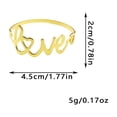 6pcs LOVE Napkin Rings for Wedding and Valentine's Day Table Decor ...