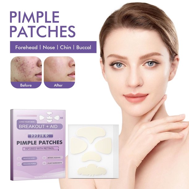 Great Value: Contoured Hydrocolloid Cheek Patches Blemishes And ...