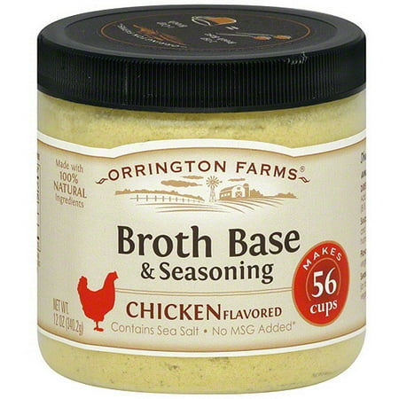 Orrington Farms Chicken Flavored Broth Base & Seasoning, 12 oz (Pack of ...