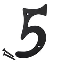 RCH Hardware NO-IR530-127 Iron House Number, 5 Inch, Black - Walmart.com