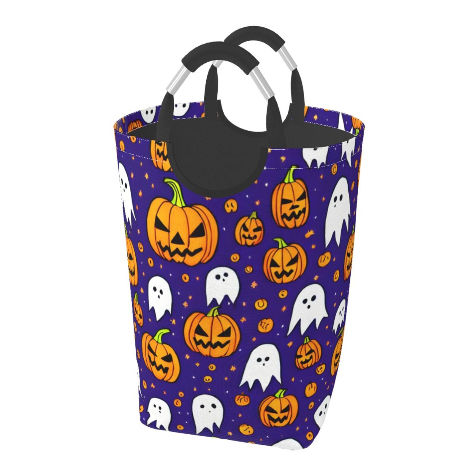 XMXT Large Collapsible Laundry Hamper, Pumpkin Ghost Cartoon Print ...