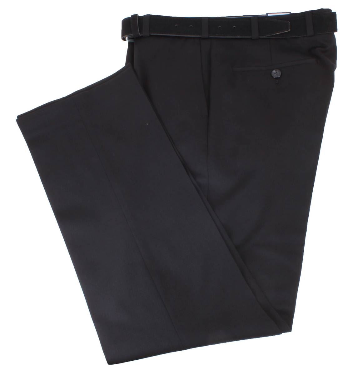 BRUHL Robert Classic Wool Mix Smart Trousers - Black - Walmart.com
