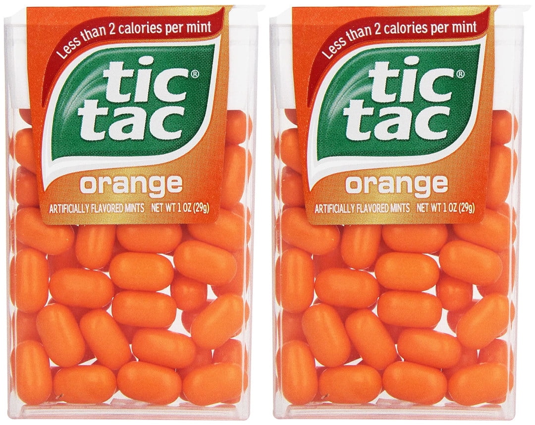 Tic Tac Orange Breath Mint 1 oz 2 pack - Walmart.com