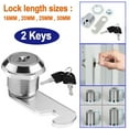 File/Goods/ Drawer Cabinet Locks With 2 Keys Lock Furniture Hardware ...