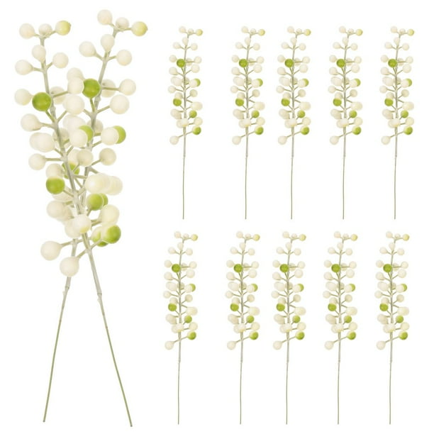 EIMELI 15pcs Simulated Berry Stem Decor Lifelike Artificial Berry Stem ...