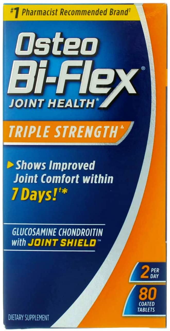 Osteo Bi-Flex Triple Strength With Glucosamine Chondroitin Tablets, 80 ...