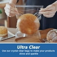 5" x 7" (100 Count) Clear Cellophane Bags - Self Sealing Cello Plastic ...