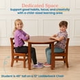 ECR4Kids 30in x 30in Round Hardwood Table with 22in Legs, Childrens ...
