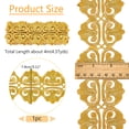 Ethnic Style Polyester Metallic Thread Embroidery Ribbon Gold 3-1/8 ...