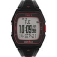 Timex IRONMAN® T300 Silicone Strap Watch - Black/Red - Walmart.com