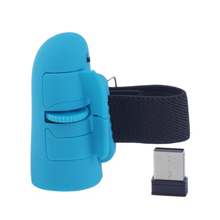 2.4GHz USB Wireless Finger Rings Optical Mouse 1600DPI For PC Laptop ...