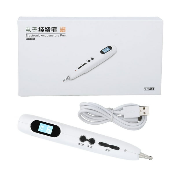 LLC Electronic Acupuncture Pulse Massage Pen 9 Gears 650nm Red Light ...