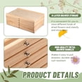6 Drawer Wooden Pressed Flower Storage Box Set Artist Supply Storage ...