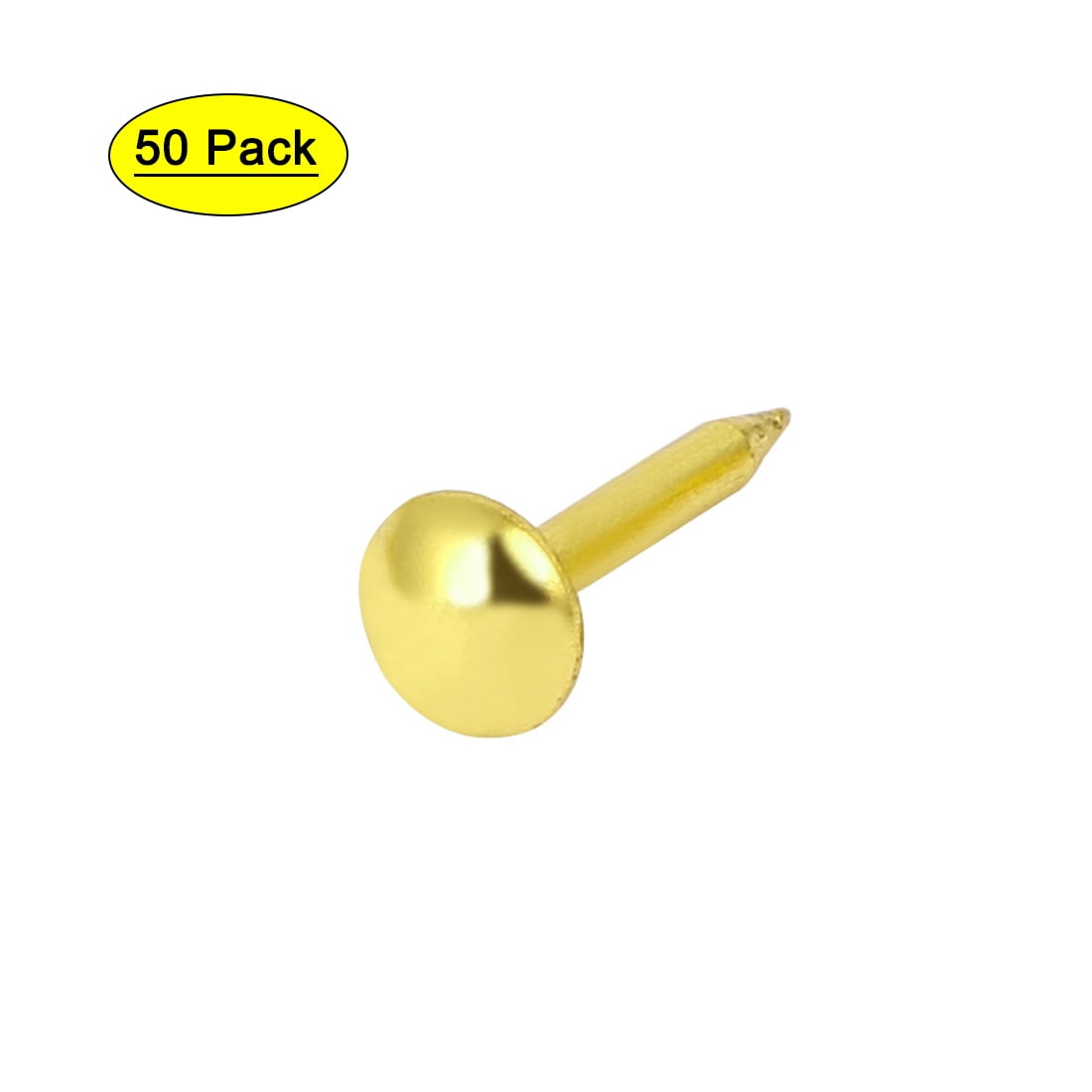 Home Furniture Upholstery Thumb Tack Nail Push Pin Gold Tone 5mm x 12mm ...