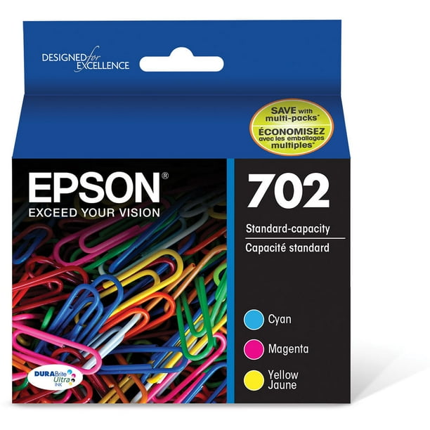 EPSON T702 DURABrite Ultra Genuine Ink Standard Capacity Color Combo ...