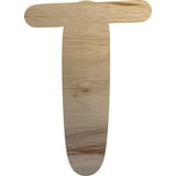 Unfinished Wood Letter T, Paintable 12'' Craft Wall Letters, DIY Bright ...