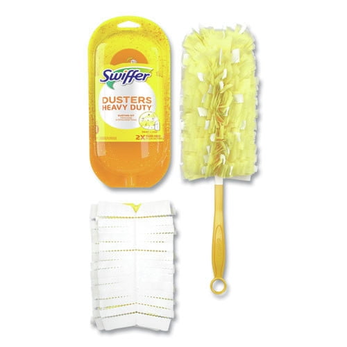 Swiffer 16942 Dusters Heavy Duty Starter Kit with Handle and Disposable ...