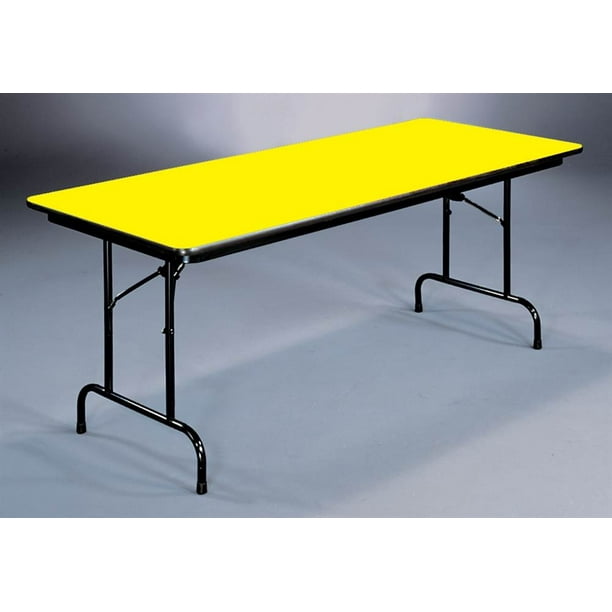 High Pressure Folding Table in Yellow (18 in. x 96 in./Yellow ...