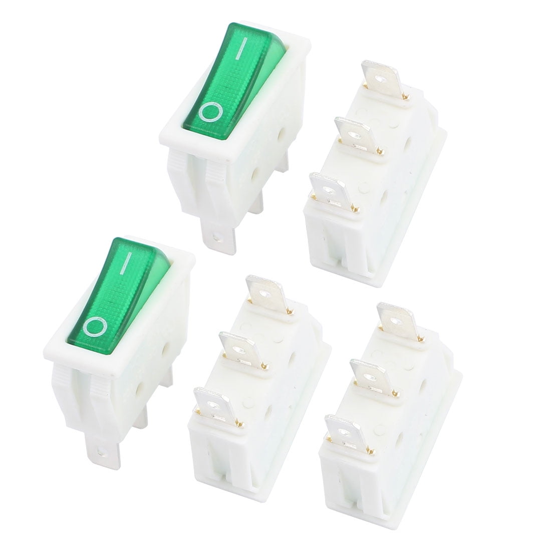 5pcs W-604B AC 16A/250V 20A/125V Rocker Switch 3 Terminals On/Off/On ...