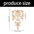 2pcs Decorative Corner Onlays Wardrobe Furniture Appliques Unpainted ...