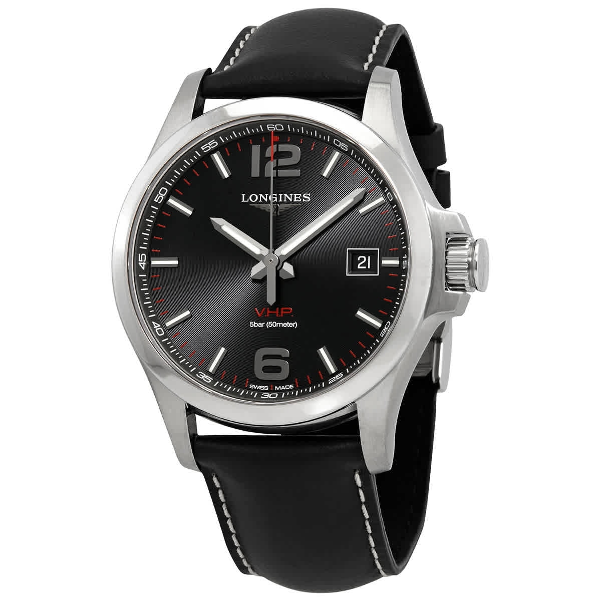 Longines - Longines Conquest VHP Quartz Black Dial Men's Watch L3.726.4 ... Longines - Longines Conquest VHP Quartz Black Dial Men's Watch L3.726.4 ...