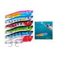 Double Hook Slow Sinking Artificial Baits With Flexible Tail Realistic ...